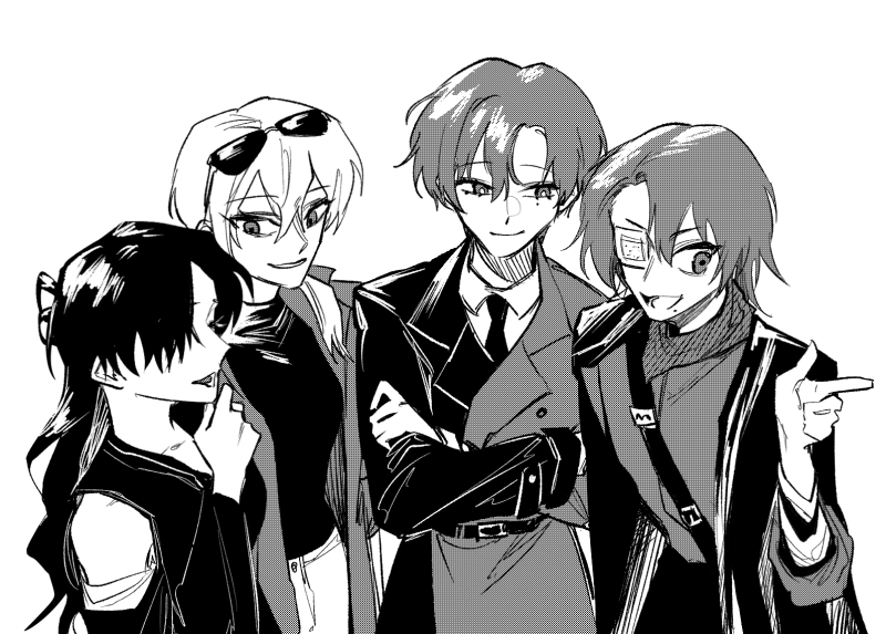 [0.6~] 당일마감 LD 흑백 낙서 | 하네 | CREPE