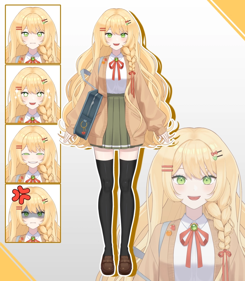 💙Live2D 일러스트💙 | Sani | CREPE